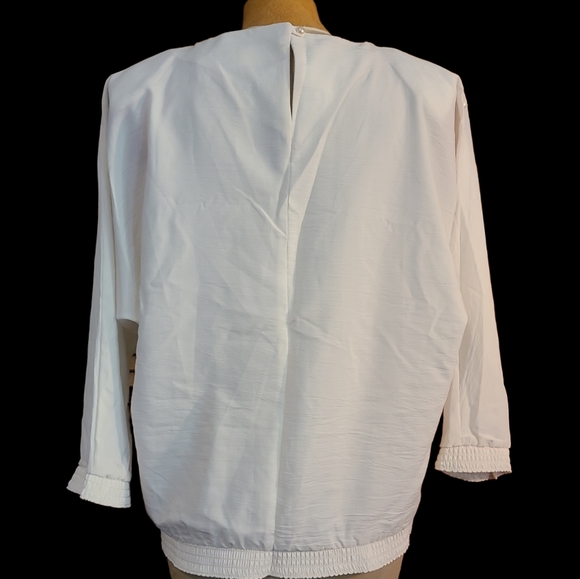 Regal | Tops | Vintage Vtg Regal Cream Color Blouse Abstract Pearl ...